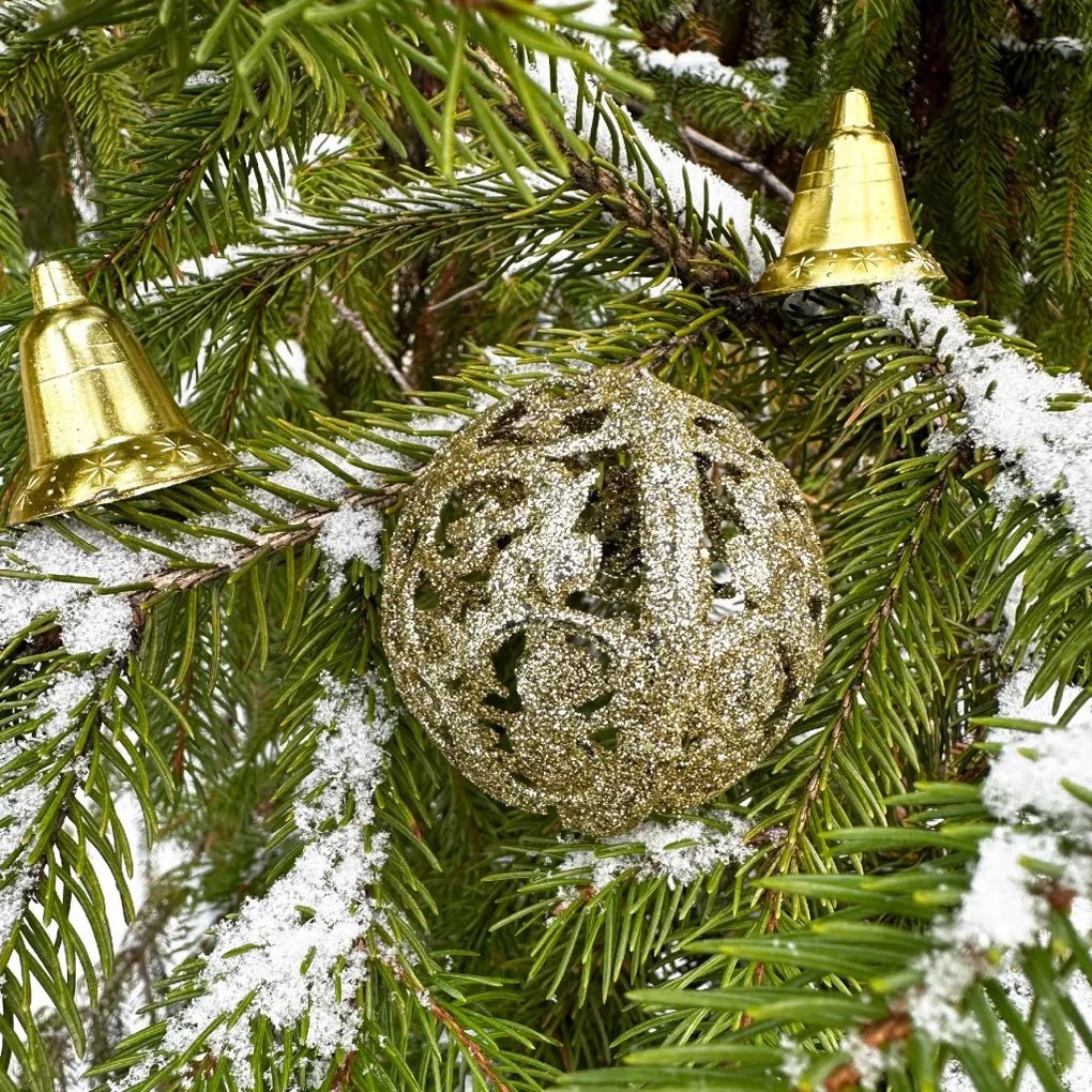 Tutumi, vánoční ozdoby na stromeček 101ks 311437, růžová-zlatá, CHR-02004