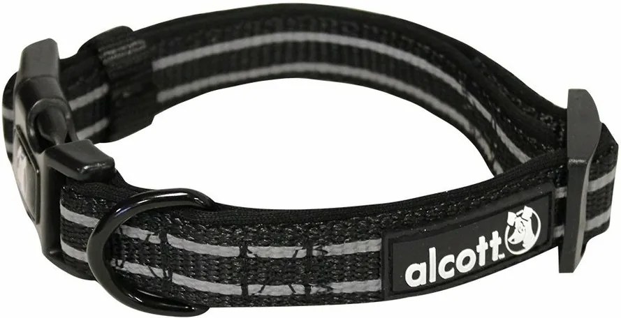 Alcott Reflexní obojek pro psy Adventure velikost M, černá