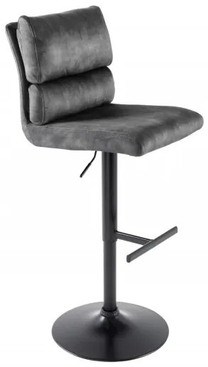 Barová židle Comfort tmavě šedý samet/ 43650