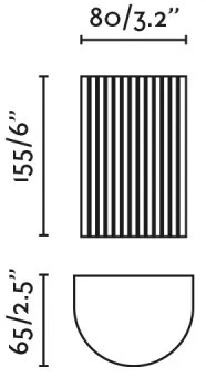 FARO 40544 - Nástěnné svítidlo SOLE 2xGU10/8W/230V šedá vroubkovaná kulatý