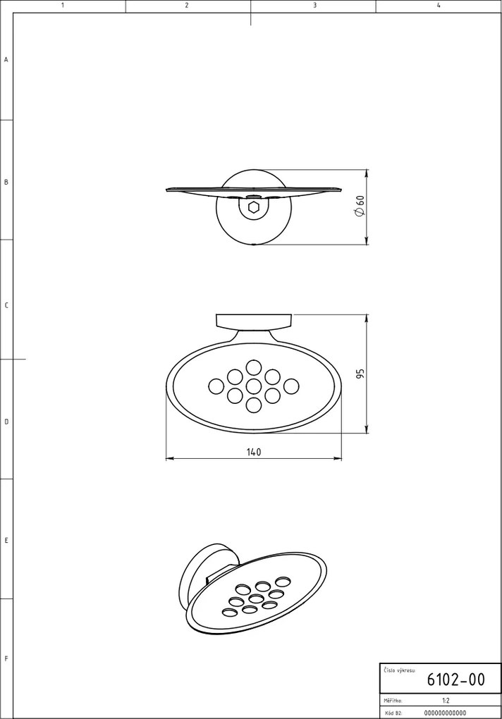 Novaservis - Mýdlenka Metalia 1 chrom, 6102,0