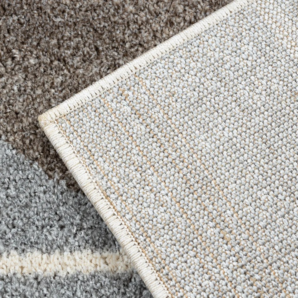 Dywany Łuszczów, Kusový koberec Fusion 0810 beige/brown, 200x290, vícebarevná, kancelář