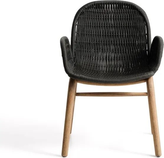 Tmavě šedá zahradní židle Alipa – Kave Home