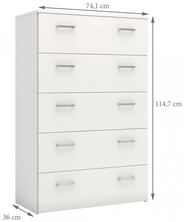 FALCO Komoda Home 22 bílá