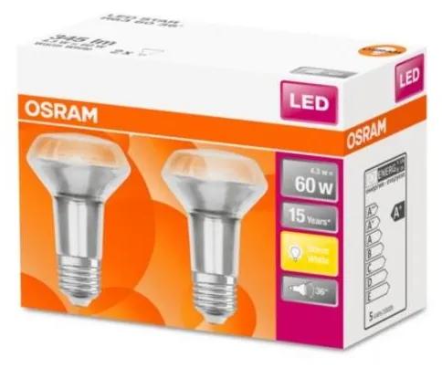 Osram SADA 2x LED Žárovka STAR E27/4,3W/230V 2700K - Osram P224761