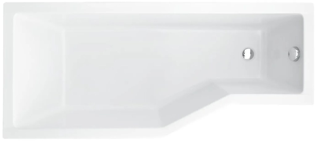BESCO Asymetrická vana ESTE Nožičky k vaně - Bez nožiček, Rozměr vany - 150 × 75 cm, Způsob provedení - Levé - VANEST15L