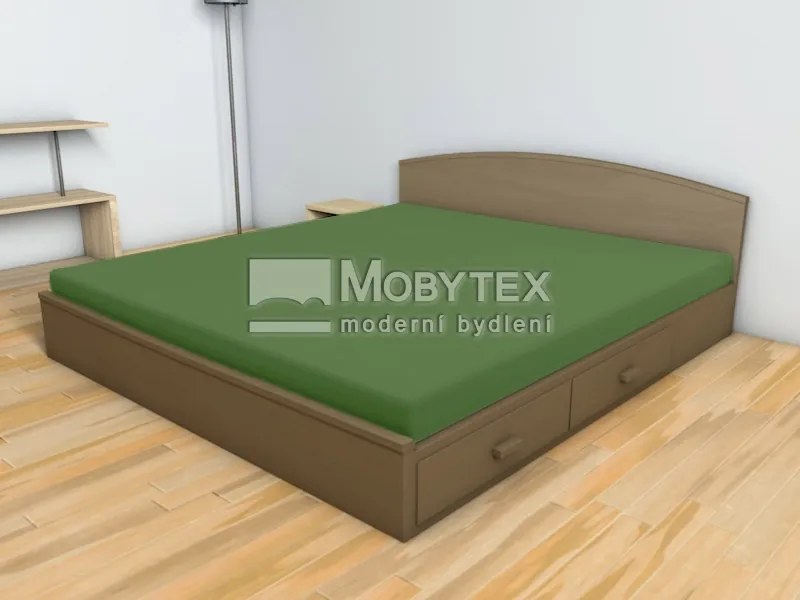 MATĚJOVSKÝ Prostěradlo tmavě zelené Froté Exkluziv 180x220/25