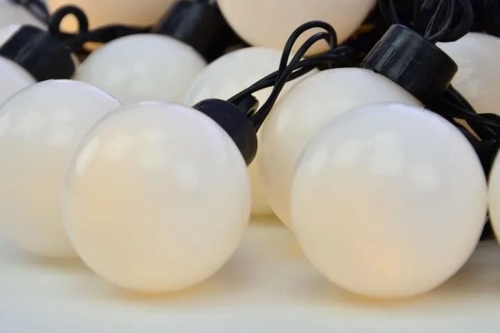 Zahradní párty osvětlení s 20 LED světly, 16 m, teplá bílá