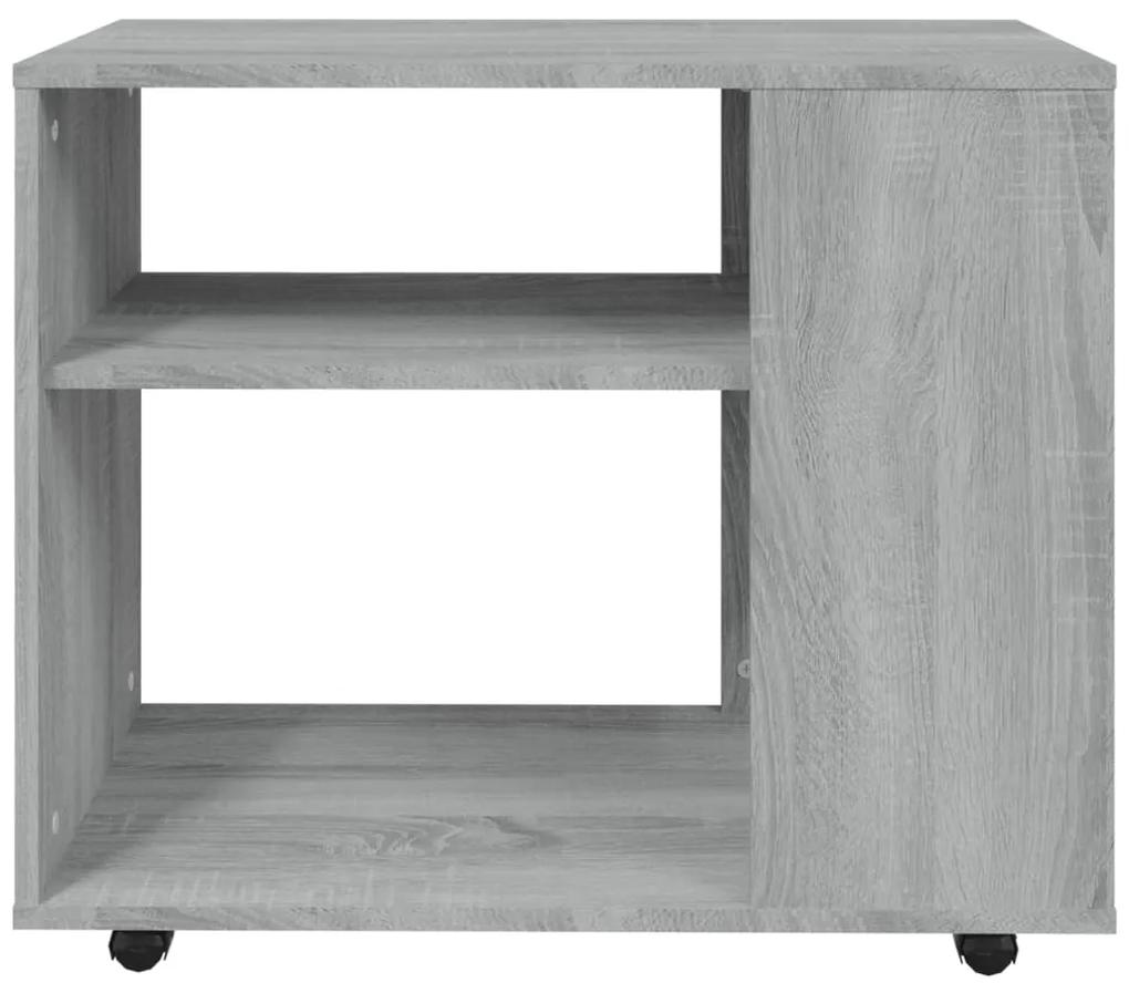 Odkládací stolek šedý sonoma 70 x 35 x 55 cm kompozitní dřevo - Default Title