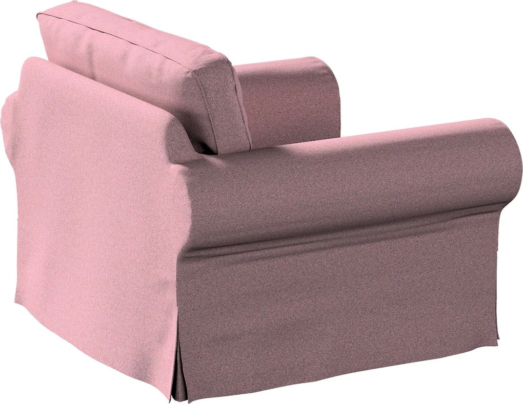Potah na křeslo IKEA Ektorp barva růžová látka pletený vzor