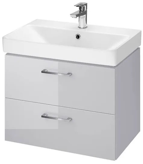 Cersanit - SET B278 LARA MILLE SLIM 60 (SKŘÍŇKA + UMYVADLO), ŠEDÁ, S801-317-DSM