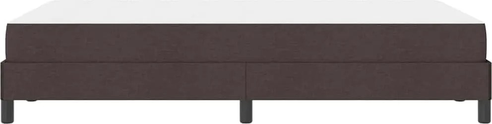 Postel s boxspringem Tmavě hnědá 120 x 190 cm textil 3398475