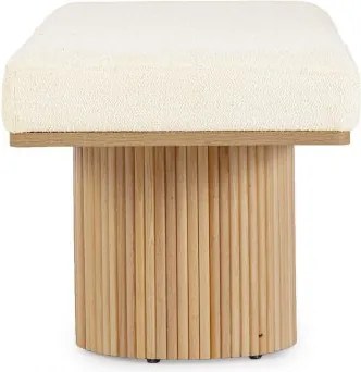 BIZZOTTO Dvoumístná lavice FLORIANA bílá 122 cm 0721637