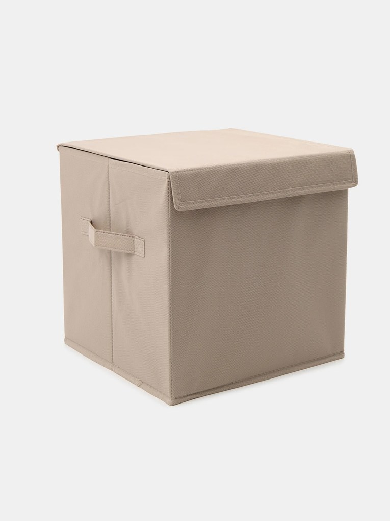 Sinsay - Skládací úložný box s rukojetí a víkem - béžová