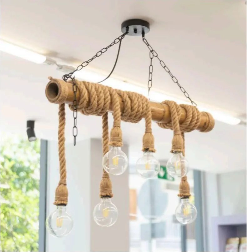 ACA DECOR Závěsné lanové svítidlo MERLIN max. 6x40W/E27/230V/IP20
