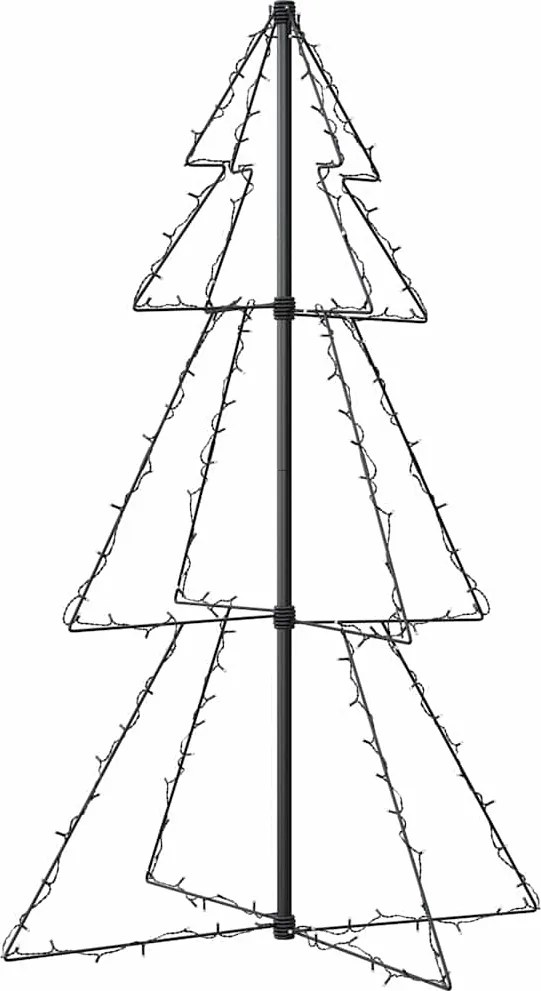 Vánoční stromek kužel 160 LED diod dovnitř i ven 78 x 120 cm 328564