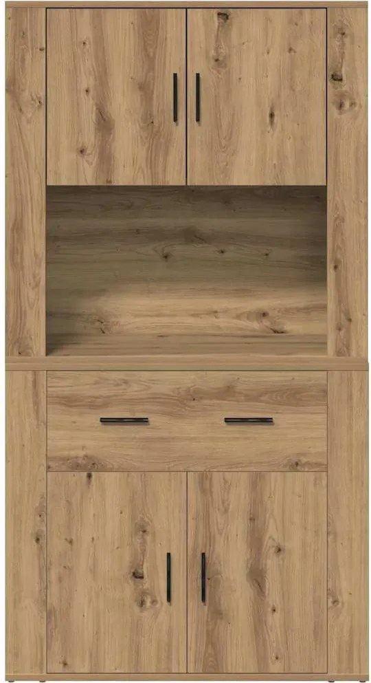 Highboard dub artisan 80 x 33 x 150 cm Kompozitní dřevo 3334341