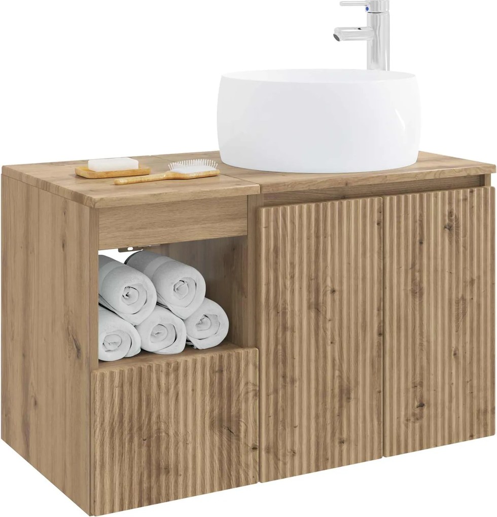 Sada koupelnového nábytku 2 ks Dub artisan Kompozitní dřevo 3404103