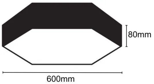 LED Stropní svítidlo LED/40W/230V 4000K pr. 60 cm