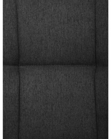 Jídelní židle křeslo tmavě šedá látka, otočný mechanismus 90°/90° (L/P), černý kov HC-532 GREY2
