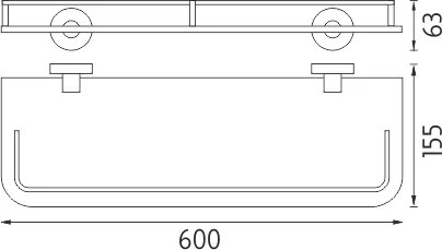 Nimco Police s ohrádkou, 60 cm UNIX - UN 13091AX-60-26