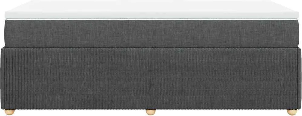 Box spring postel s matrací tmavě šedá 90x200 cm textil 3285540