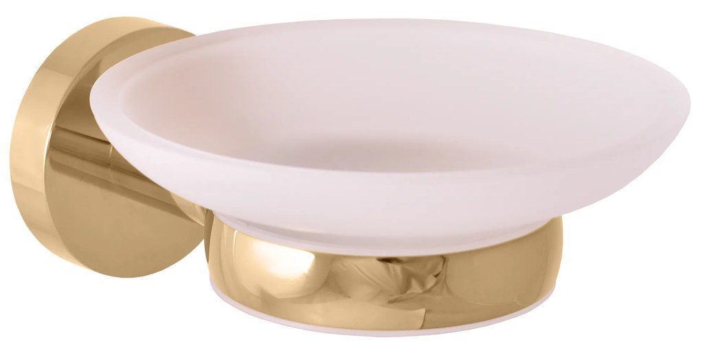 Slezák RAV Mýdlenka skleněná zlato Koupelnový doplněk COLORADO, Barva: zlato - COA0300Z