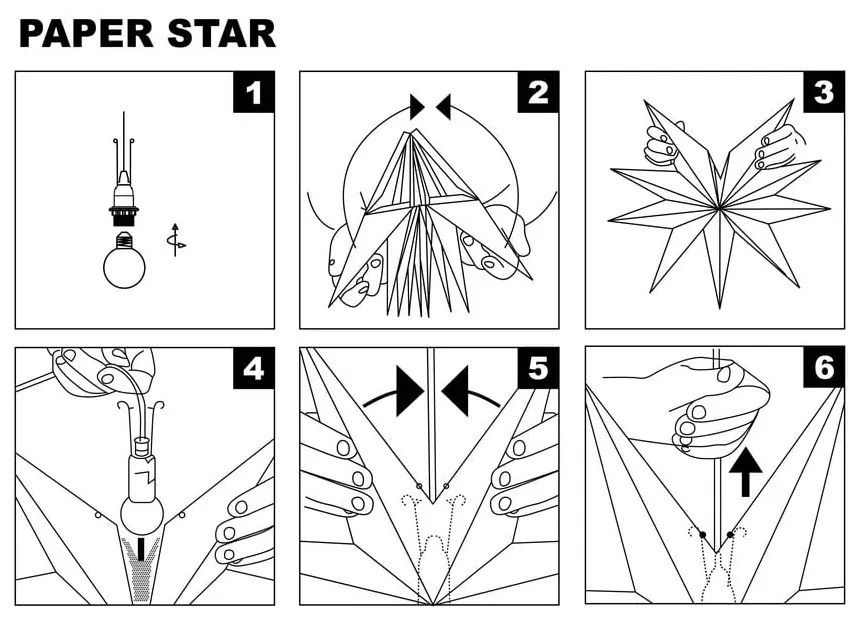 Svítící hvězda Solvalla White, 100 cm