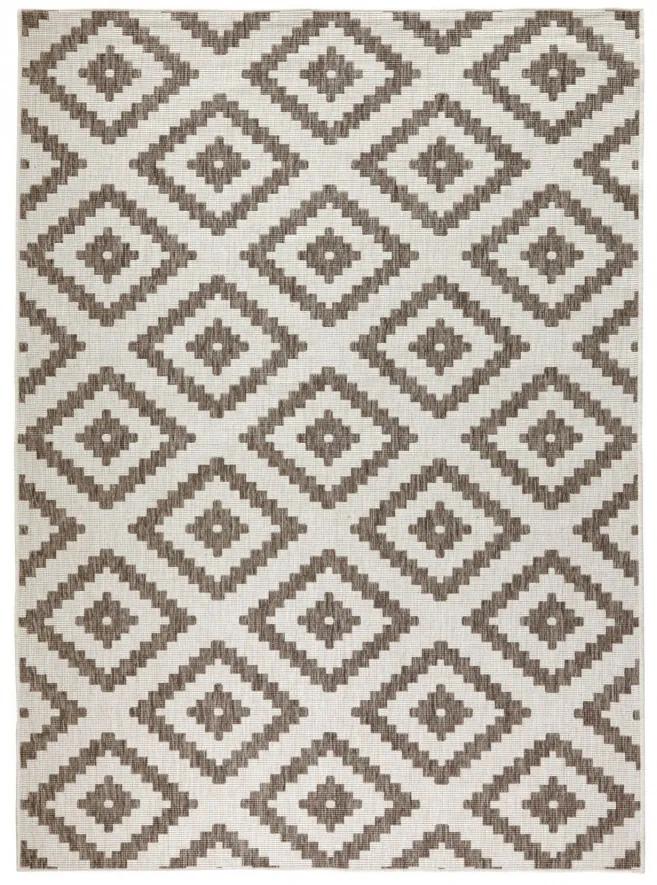 Hans Home | Kusový koberec Twin-Wendeteppiche 103133 braun creme, hnědá - 80x150