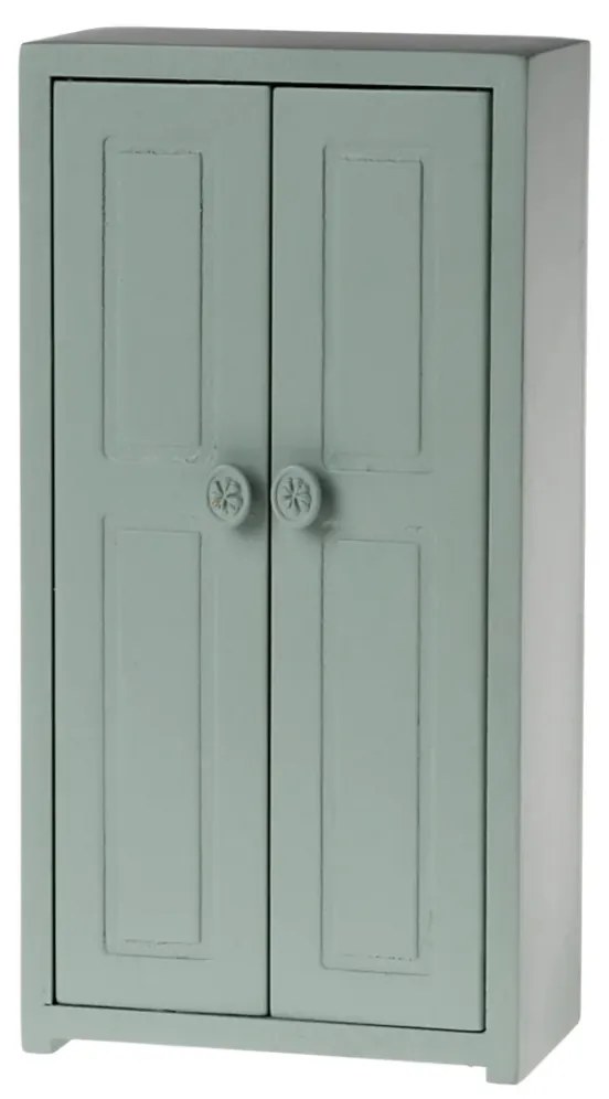 Dřevěná šatní skříň pro myšky Maileg Soft Blue Maileg Biano.cz