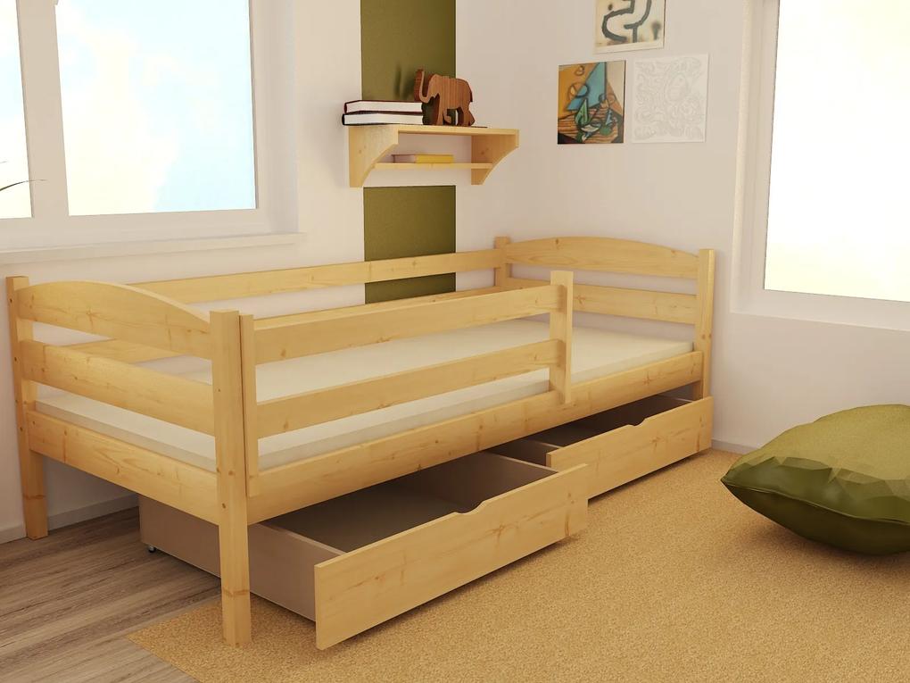 Dětská postel masiv 020 borovice masiv 90 x 200 cm přírodní