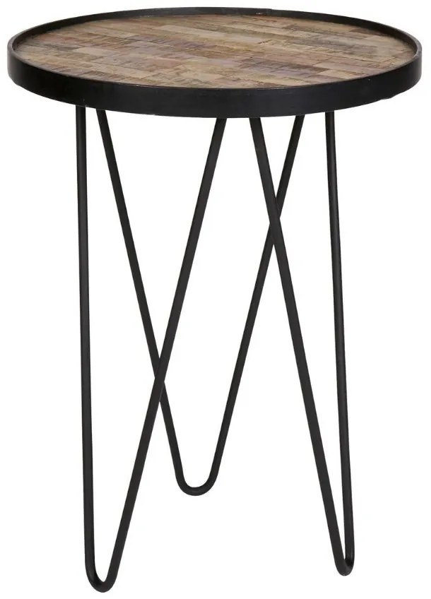 OnaDnes -20% Hoorns Teakový odkládací stolek Dach 39 cm