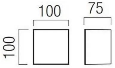 Redo 90322 - LED Venkovní nástěnné svítidlo KODIAK LED/5W/230V IP65 bílá/černá