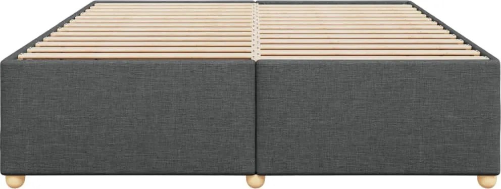 Rám postele bez matrace tmavě šedý 180 x 200 cm textil 3284751