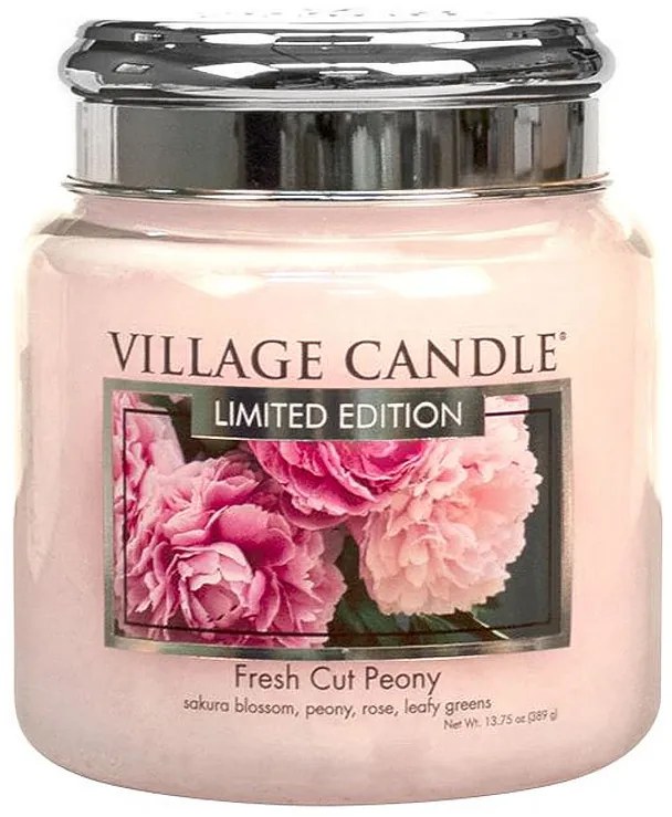 Village Candle – vonná svíčka Pivoňky, 389 g
