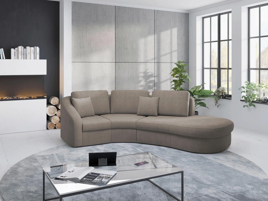 XXXLutz ROHOVÁ SEDAČKA, textil, hnědá Sit & More - Sedací soupravy - 000144017412