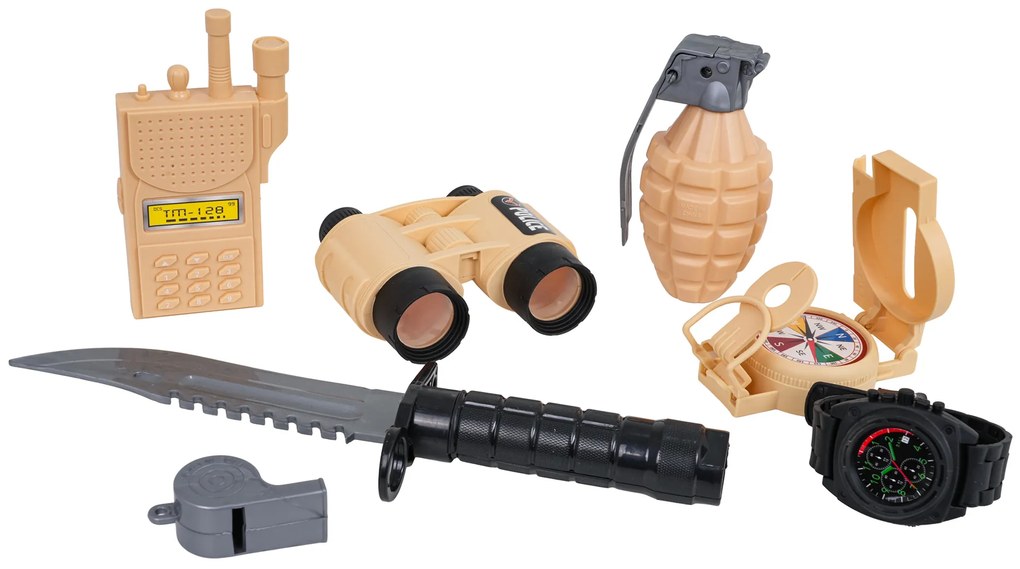 RKToys Pískový vojenský set pro děti 14 dílů