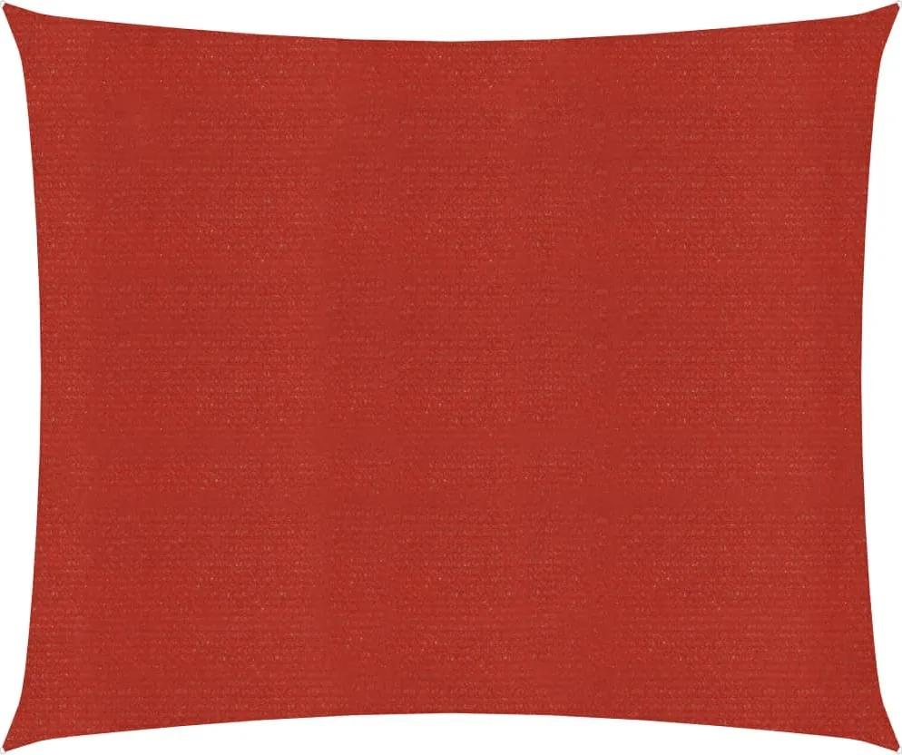 vidaXL Stínící plachta 160 g/m² 3,6 x 3,6 m HDPE [42287] Barva: Červená