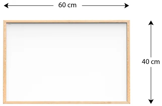 Magnetická tabule 60 x 40 ALLboards NATURAL TM64D