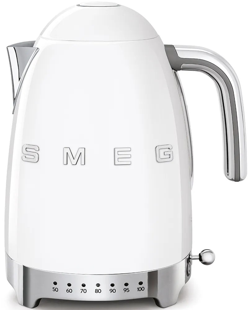Smeg Rychlovarná konvice 50´s Retro Style, s regulací teploty, 1,7 l bílá KLF04WHEU