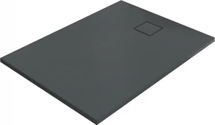 Hüppe EasyFlat sprchová vanička obdélníková 140x100 cm litý mramor antracitová matná EF0217.128