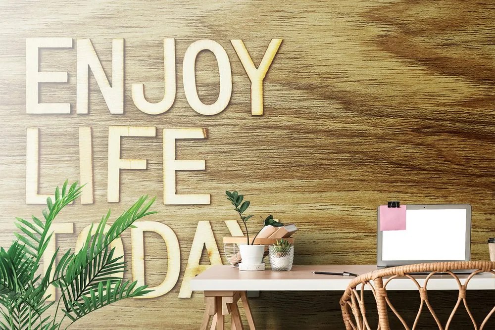 Tapeta s citátem - Enjoy life today