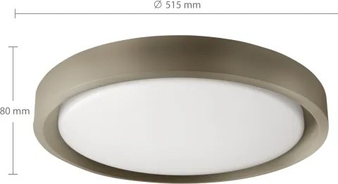 Brilagi -LED Stmív. svítidlo MATTEO LED/60W/230V 3000-6500K pr. 51,5 cm taupe+DO