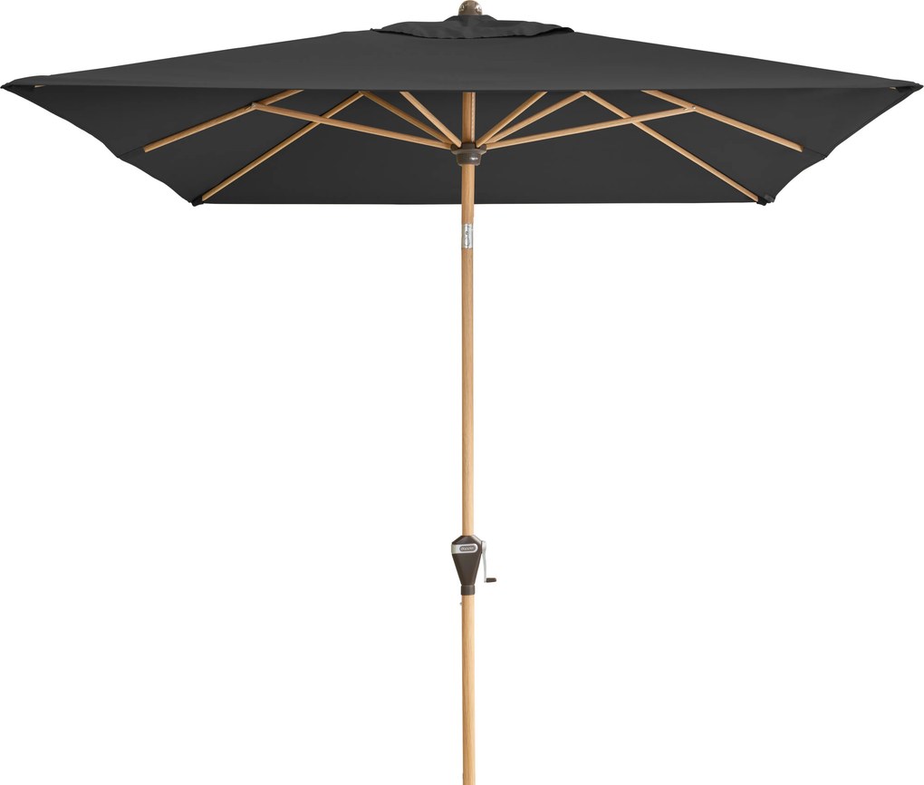 Doppler ALU WOOD zahradní slunečník 210 x 140 cm antracit