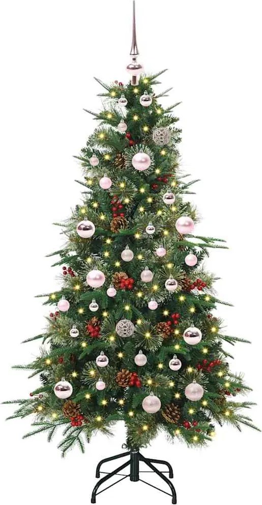 Umělý Skládací Vánoční Strom s stojanem Zelená 150 cm PE a PVC 3397408