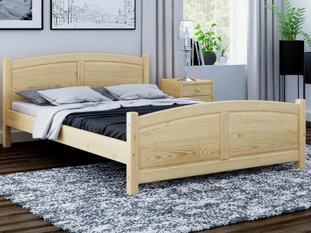 Magnat Borovicová postel Melissa 120x200 cm - Bílá