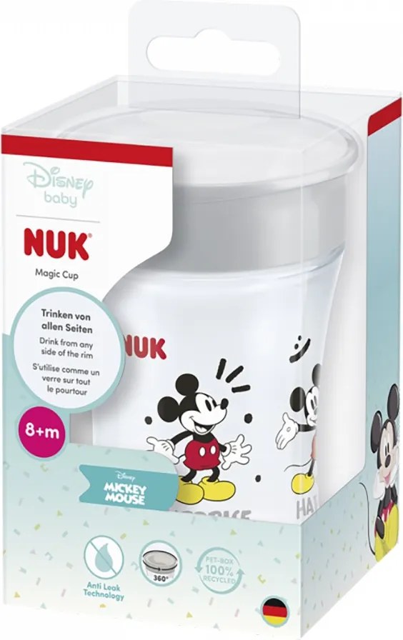 Dětský hrníček Magic NUK Cup Minnie (8+ m.) NUK 360° 230 ml