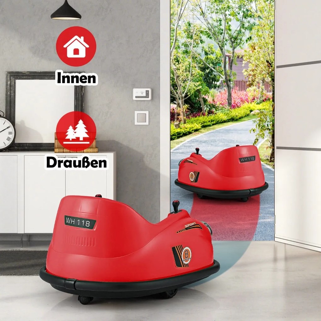 Costway 12 V Bumper Car Dětské elektrické auto do nárazníku s dálkovým ovládáním
