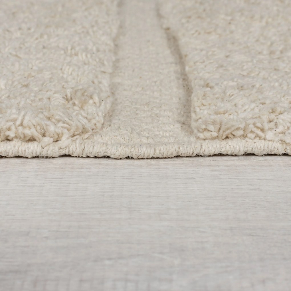 Flair Rugs, Kusový koberec Kaia Ada Geo Natural, 200x290, béžová, ložnice