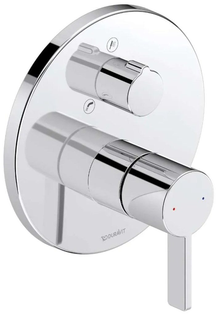 Duravit D-Neo - Baterie pod omítku, pro 2 spotřebiče, chrom DE5210018010